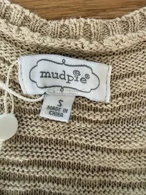 Mud Pie | Tops | Mud Pie Cream Knit Vneck Sleeveless Tank | Poshmark